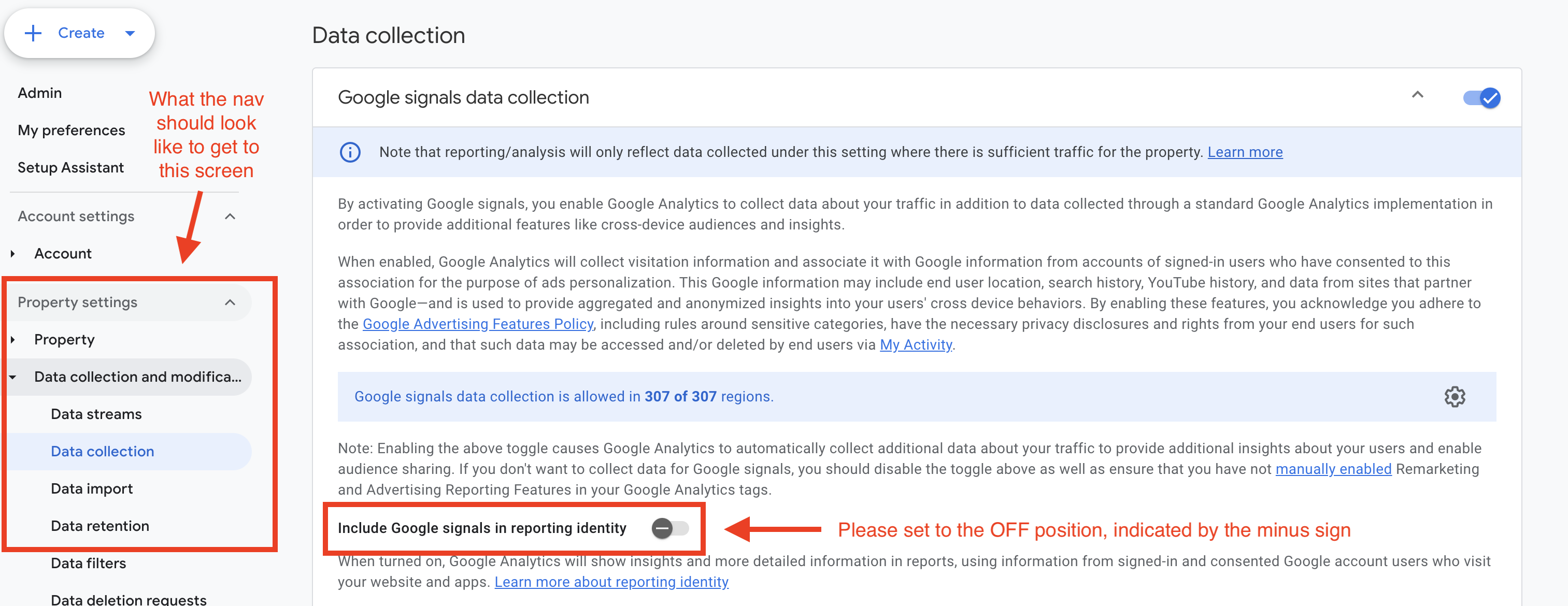 Google Analytics Connection